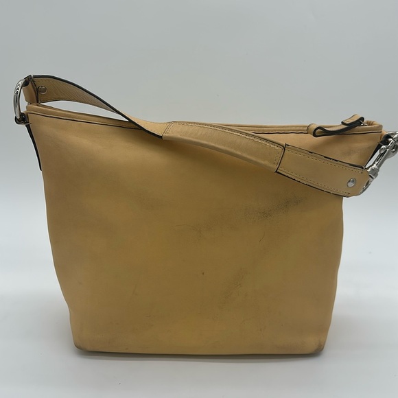 Coach | Bags | Coach Purse Sarah Leather Yellow Hobo Bag F 394 | Poshmark